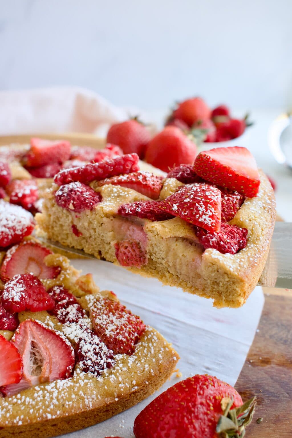 Gluten Free Strawberry & Raspberry Cake Recipe - Lemons N Lyme